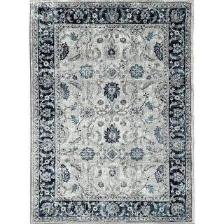 RugBerry Forenhight Cream Navy Blue Native Persian Area Rug - Bed Bath ...