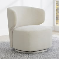 Charlie Modern Upholstered Swivel Accent Chairs with Wrap Around Back ...