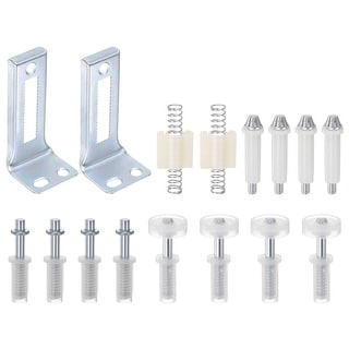 16pcs Bifold Door Hardware Kit Include Top & Bottom Pivot, Bracket ...