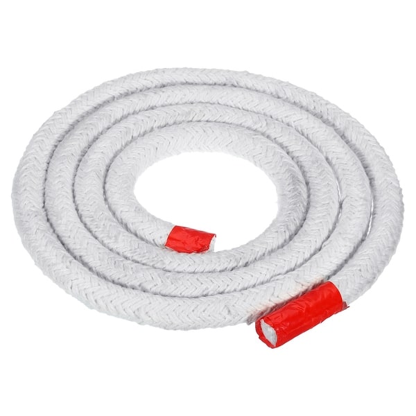 6.57ft x 0.59 inch Ceramic Fiber Rope Round Braided Rope Gasket Seal ...