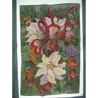 2'x3' Floral Needlepoint Rug - 2' x 3' - Bed Bath & Beyond - 36742847