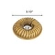 Gold Aluminum Radiator Flange 1/2" (IPS) 0.8" ID - 3.13" OD Escutcheon ...