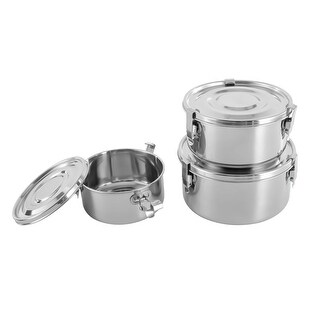 Leak-Proof 304 Grade Stainless Steel Food Storage Containers - Bed Bath ...