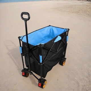 Big Large Capacity Folding Cart Extra Long Extender Wagon Cart - Bed ...