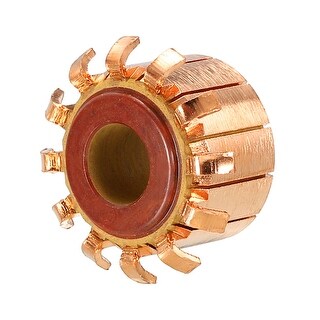 Electric Motor Commutator 12 Gear Teeth 8mm ID 18.8mm OD - Copper - Bed ...