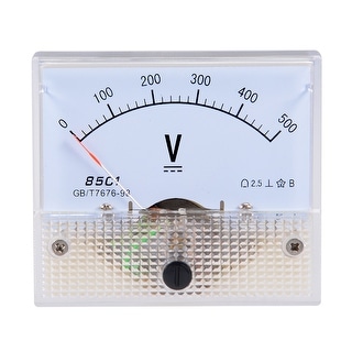 DC 0-500V Analog Panel Voltage Gauge Volt Meter 85C1 2.5% Error Margin ...