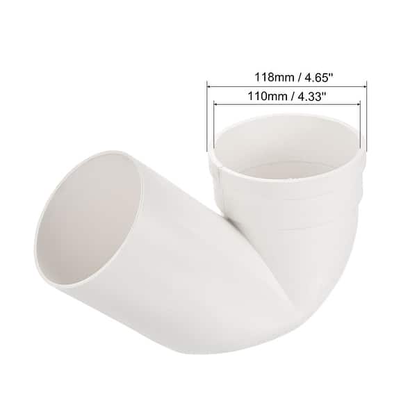 1Pcs PVC Water Pipe Elbow Fitting 110mm ID Tube Eccentric Adapter White ...