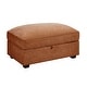 Rossetta Chenille Classic Color Matching Stylish Ottoman with Hidden ...