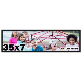 35x7 Frame Black Picture Frame - Complete Modern Photo Frame Includes ...