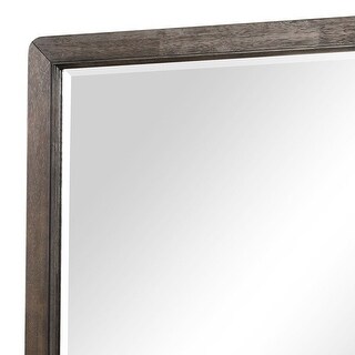 Fulton 45" Wide Mirror with Beveled Glass Mirror in Brown - Bed Bath ...