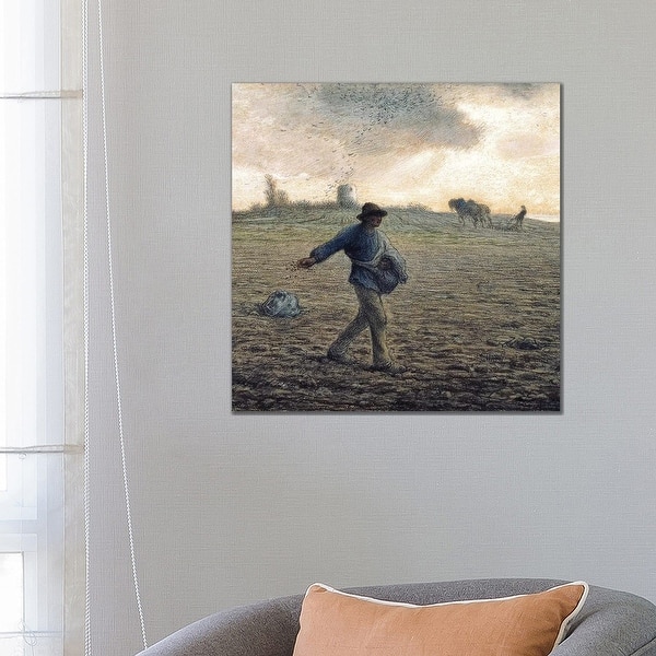 iCanvas "The Sower (Private Collection)" by Jean-Francois Millet Canvas ...