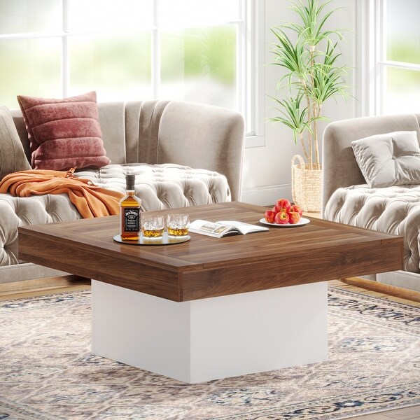 Sauare Coffee Table Square LED Coffee Table Engineered wood Coffee Table for Living Room On Sale Bed Bath Beyond 37092787
