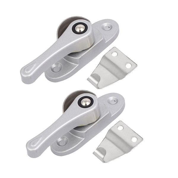 360 Degree Rotate Sliding Window Sash Lock Cam Action Silver Tone 2pcs ...