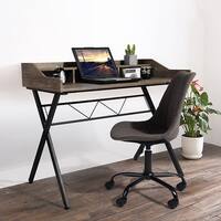Contemporary Rectangular MDF Writing Desks Metal Computer Desk with 3 ...