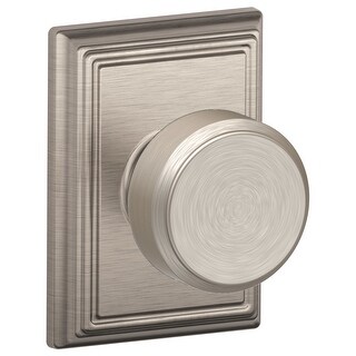Schlage Bowery Passage Door Knob Set with Decorative Addison Trim - Bed ...