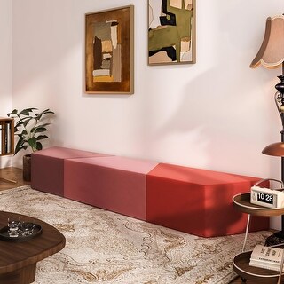 WOWMAX Softscape Trapezoid Ottomans Soft Seating Large Floor Cushion ...