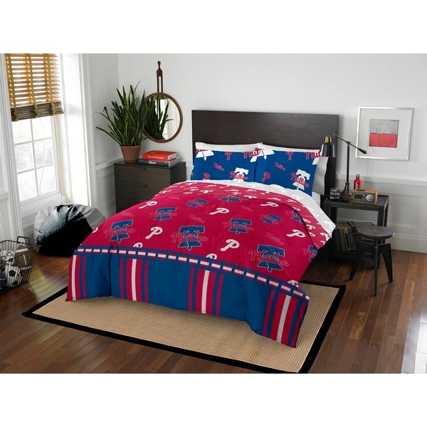 MLB Philadelphia Phillies Rotary 5 Piece Queen Bed in a Bag Set - Bed ...