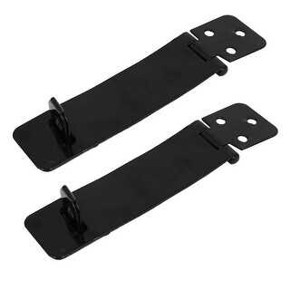 120mm Long Iron Screw Fixed Hasp Staples Latch Locks 2pcs for Cupboard ...