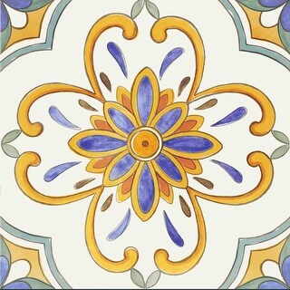 The Tile Life Monastery 8" x 8" Blue Satin Porcelain Tile Flooring and ...