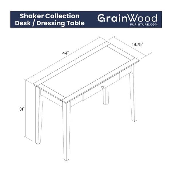 Grain Wood Furniture Shaker Desk - Bed Bath & Beyond - 29811178