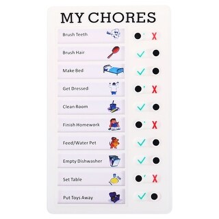 Checklist Board, Plastic Chore Chart to Do List Task Planner My Chore ...
