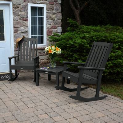 HIGHWOOD Adirondack Rocking Chair Set with Side Table - Overstock ...