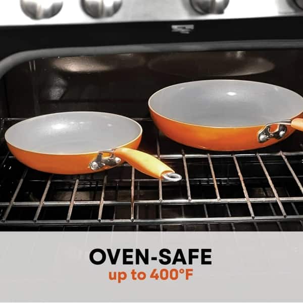 MasterChef MC3002 5 Pieces Champions Fry Pan Set Orange - Bed Bath ...