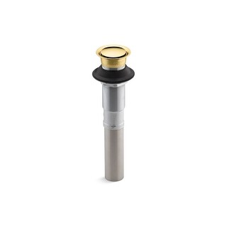 Kohler Pop-Up Clicker Drain without Overflow Vibrant Polished Brass (K ...