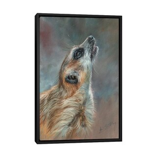 iCanvas "Meerkat Portrait" by David Stribbling Framed - Bed Bath ...