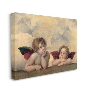 Stupell Angels In Wonder Classic Oil Painting Canvas Wall Art - Bed ...