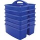 Teacher Created Resources Blue Plastic Storage Caddy, Pack of 6 - Bed ...