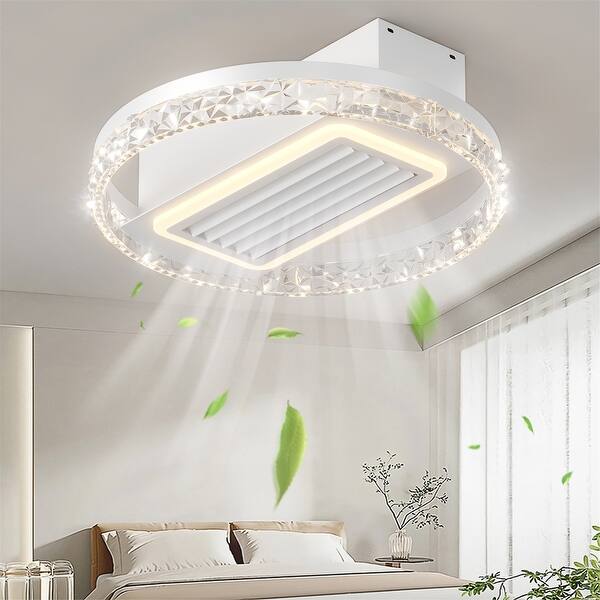 Bladeless Fan Lamp With Lights Dimmable LED - Bed Bath & Beyond - 38925888