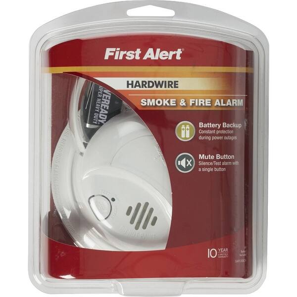 First Alert Hardwired 120V Ionization Smoke Alarm - 1 Each - Bed Bath ...