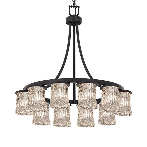 Veneto Luce? Dakota Matte Black Downlight Chandelier (Short), Clear ...
