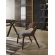 Modrest Runyon Modern Walnut & Grey Fabric Dining Chair (Set of 2 ...