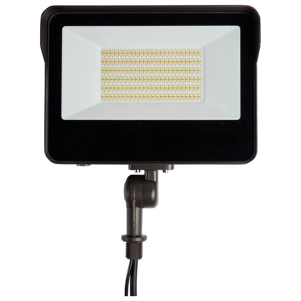 LED Tempered Glass Flood Light with Bypassable Photocell 3K/4K/5K 45W/60W/80W - Bronze - Bed ...