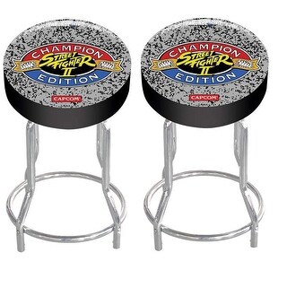 Street Fighter II Arcade Adjustable Stool, 21.5" to 29.5" - SET OF 2 ...