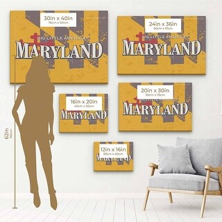 Yellow Maryland Wall Art Canvas 22_b - Bed Bath & Beyond - 39945115