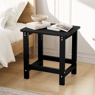 CHERIE HOME All Weather End Table, Waterproof HIPS Side Table,Indoor ...