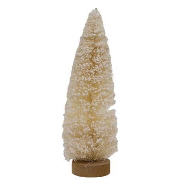 Flocked White Bottle Brush Tree - Bed Bath & Beyond - 38971087
