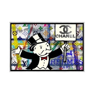 iCanvas "Monopoly Disaster With Chanel" by Taylor Smith Framed - Bed ...