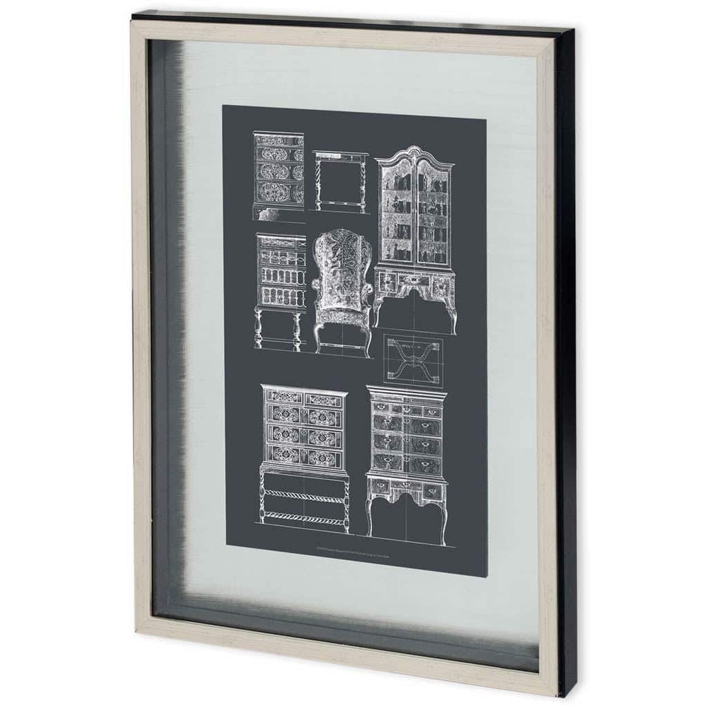 Custom World Globes Blueprint Framed Art Print - Bed Bath & Beyond ...