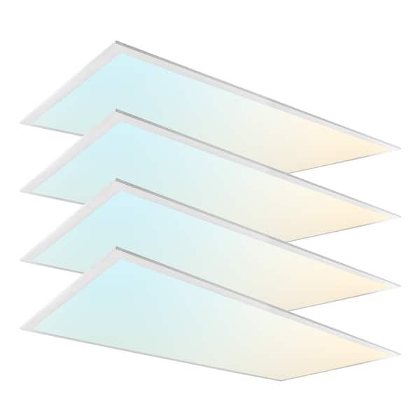 Luxrite 2x4 FT LED Panel Lights 30/40/50W 3 Color Selectable Dimmable ...