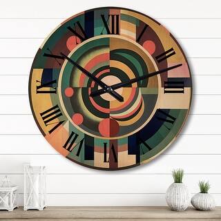 Designart "Midcentury Vintage Circular Visions I" Modern Midcentury ...