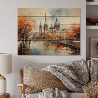 Designart "Berlin The Spirit Of Resilience II" German Print on Natural ...