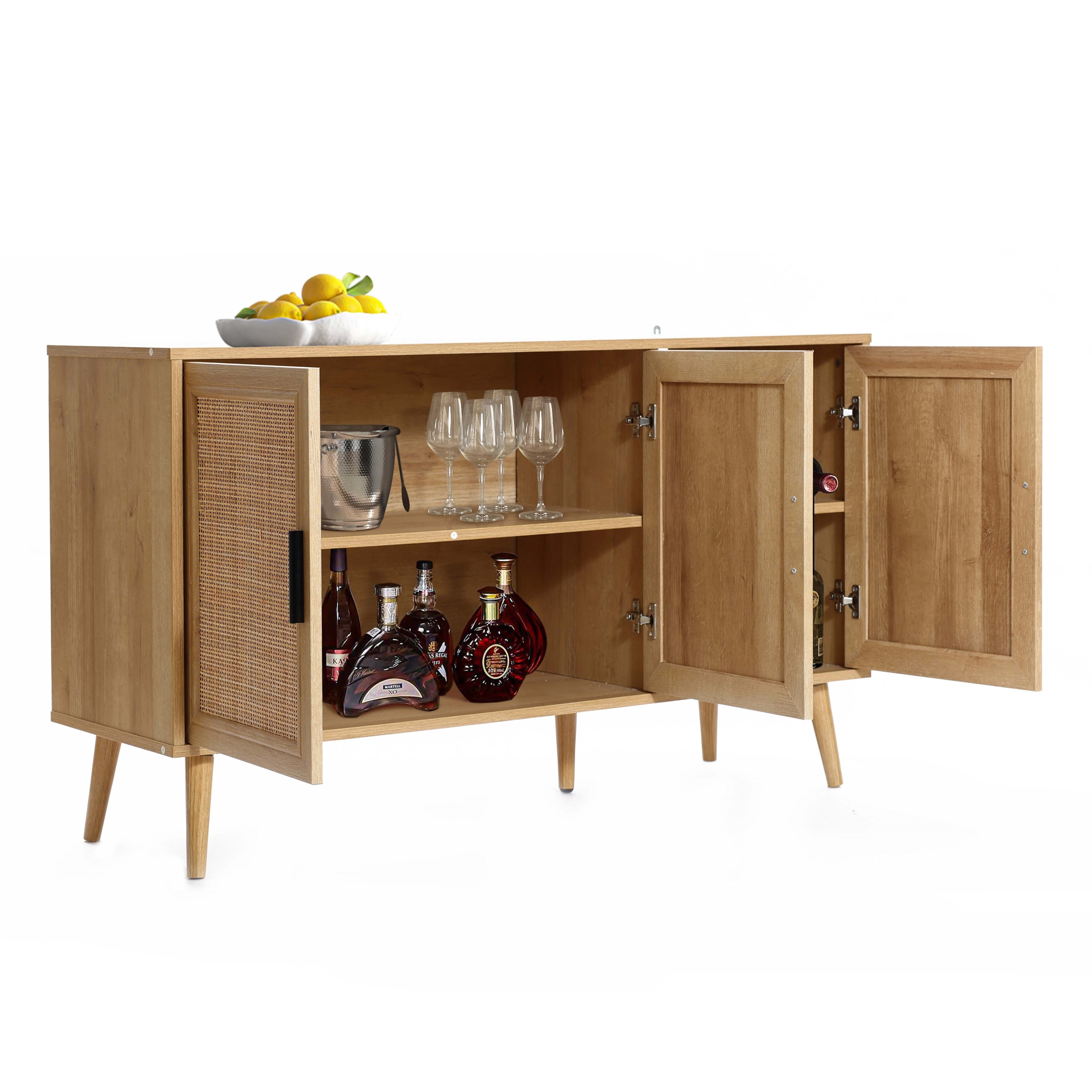 Light oak hutch store