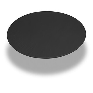 Black 48 Inch Round Fitted PEVA Tablecloth - 48" Round - Bed Bath ...