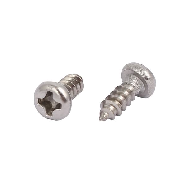 M3x8mm 304 Stainless Steel Phillips Round Pan Head Self Tapping Screws ...