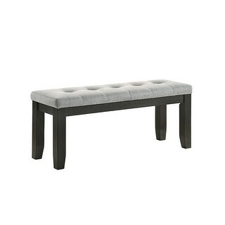 48 Inch Bench with Classic Wood Frame - 48L x 15.8W x 20H, in inches ...