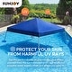 Sunjoy Floating Pool Canopy 10’ × 10’ Pop Up Gazebo Steel and Aluminum ...